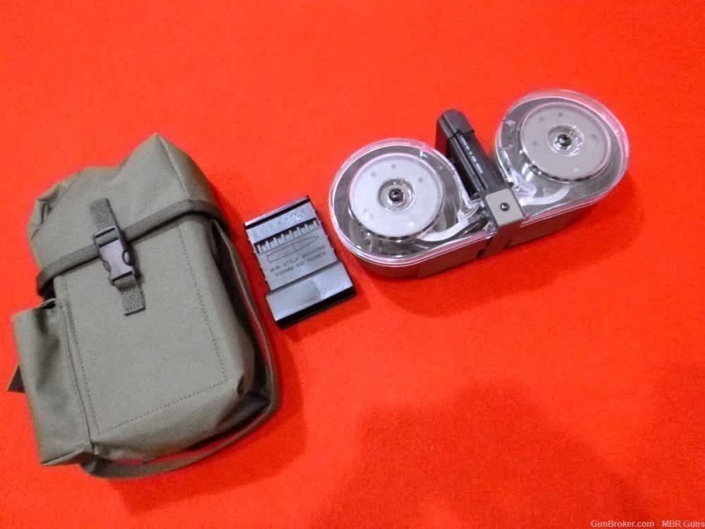 RWB 100 Round AR 15 .223/5.56 Dual Drum Mag Gen 2 Olive Drab w/case ...