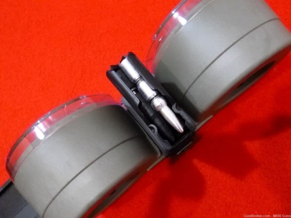 RWB 100 Round AR 15 .223/5.56 Dual Drum Mag Gen 2 Olive Drab w/case ...