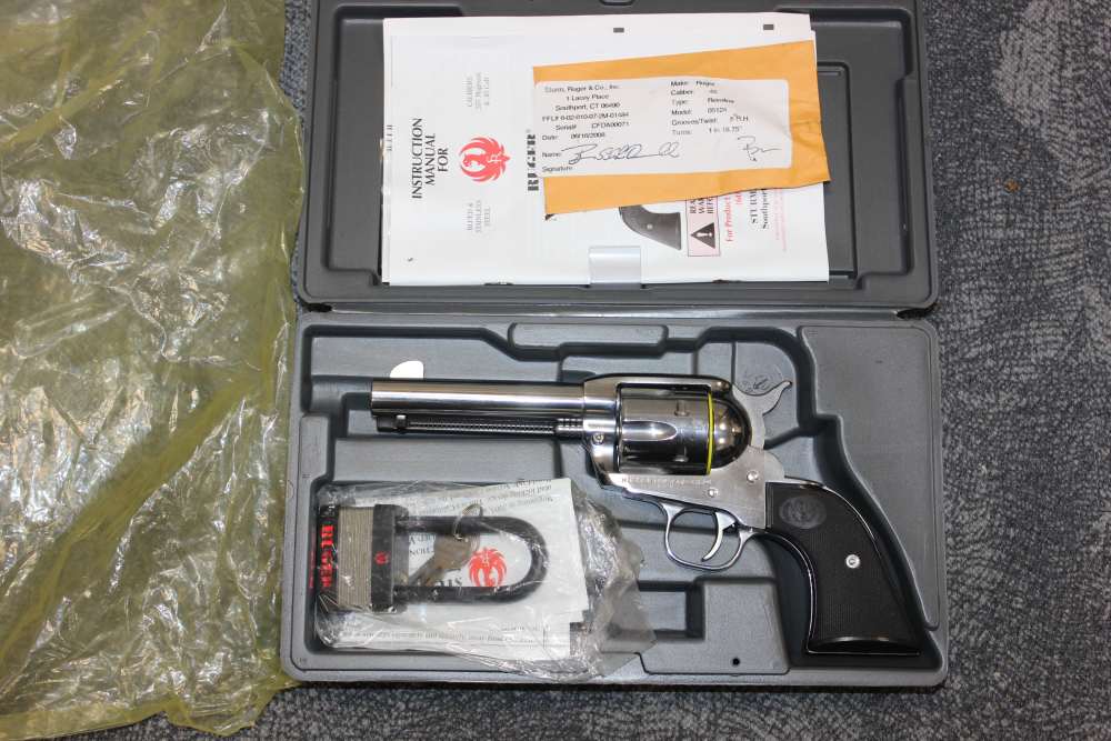 Rare 2008 Cowboy Fast Draw Assoc. Ruger New Vaquero .45 SA revolver ...
