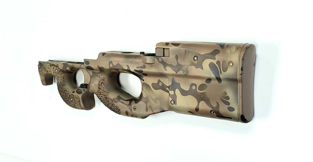 FN P90 Stock - Custom Duracoat Camo Finish and Grip Stippling - Other ...