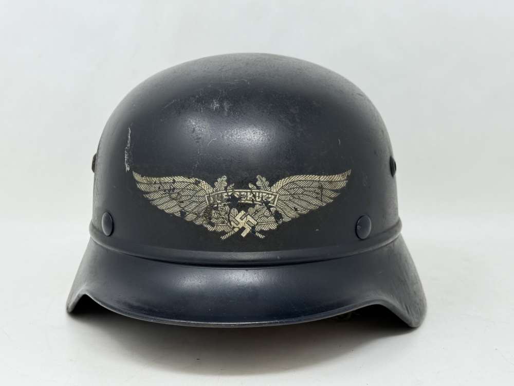 WW2 German M40 Luftschutz Beaded Helmet WWII uniform - WWI & WWII ...