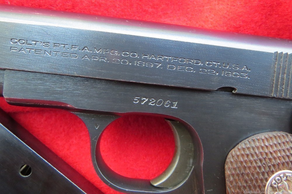 Colt 1903 M1903 32acp Pocket Hammerless WWII Military Intelligence ...