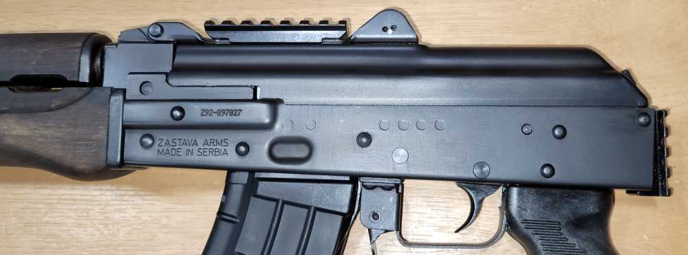 Zastava Model ZP92 7.62x39 10" Semi Auto AK Pistol Black/Hardwood ...