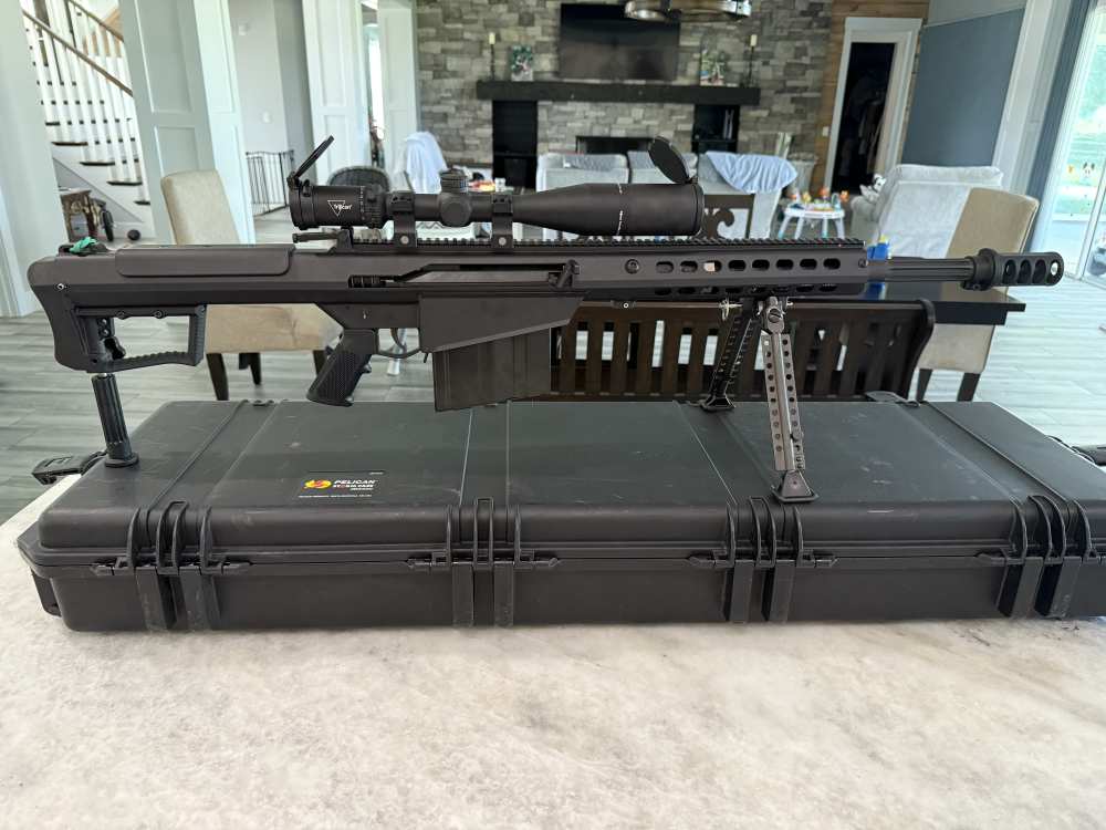 Barrett M107a1 .50 BMG like new, Trijicon Ten Mile 6-24x50 scope, sling ...