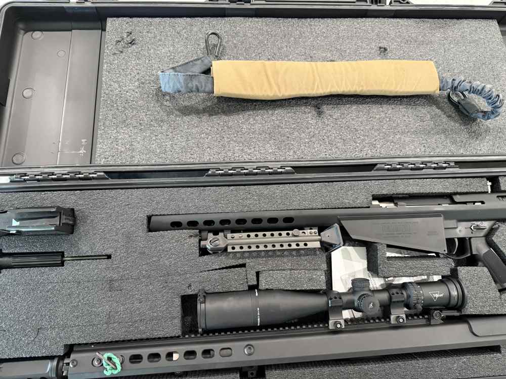 Barrett M107a1 .50 BMG like new, Trijicon Ten Mile 6-24x50 scope, sling ...