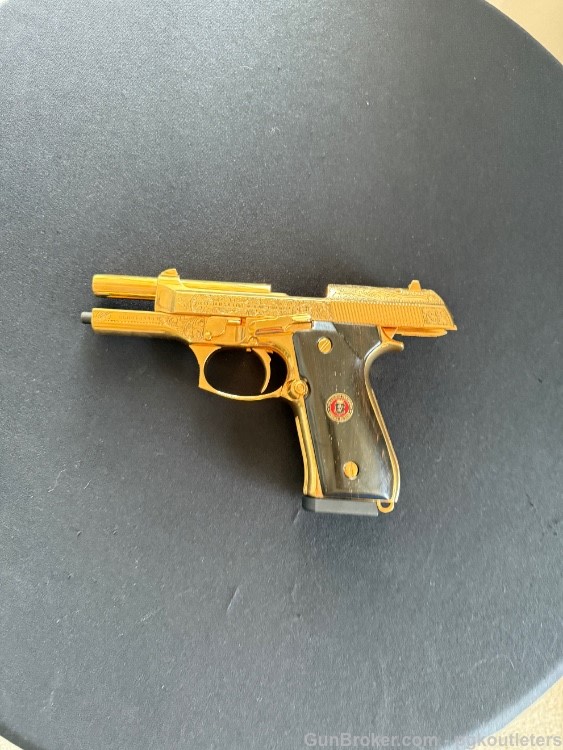 Engraved Beretta Model 96D The Golden Centurion Special Edition .40 Cal ...