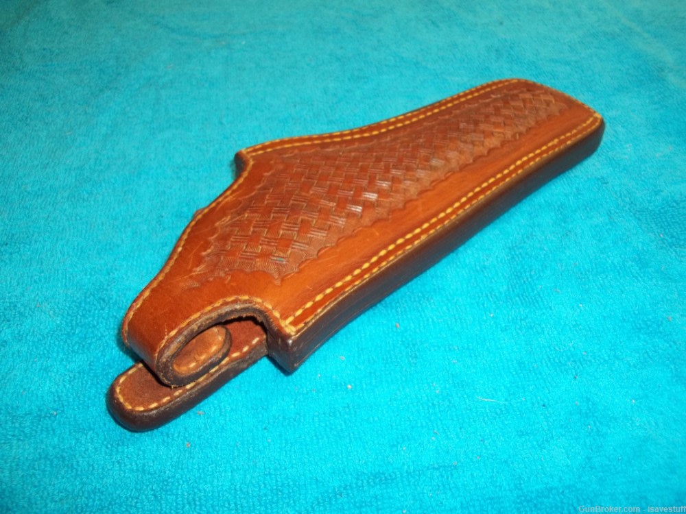 Vintage Original "JACKASS" L/H Basketweave Leather Holster S&W K 6 ...