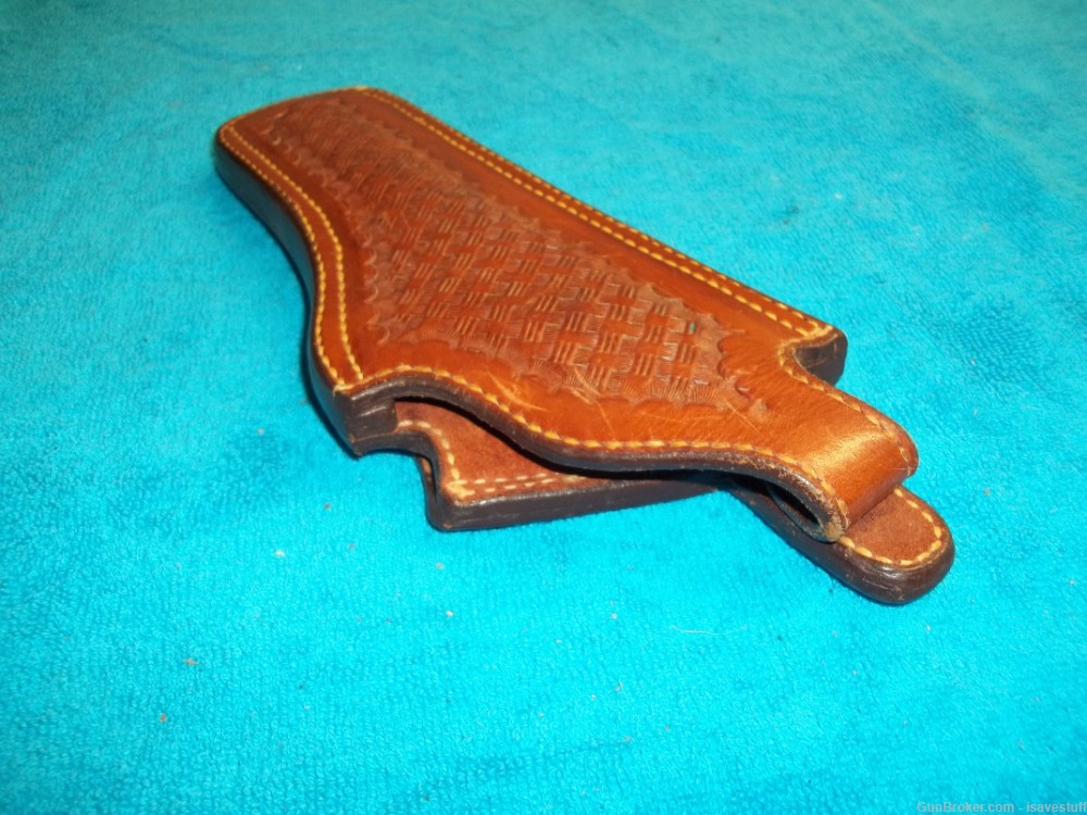 Vintage Original "JACKASS" L/H Basketweave Leather Holster S&W K 6 ...