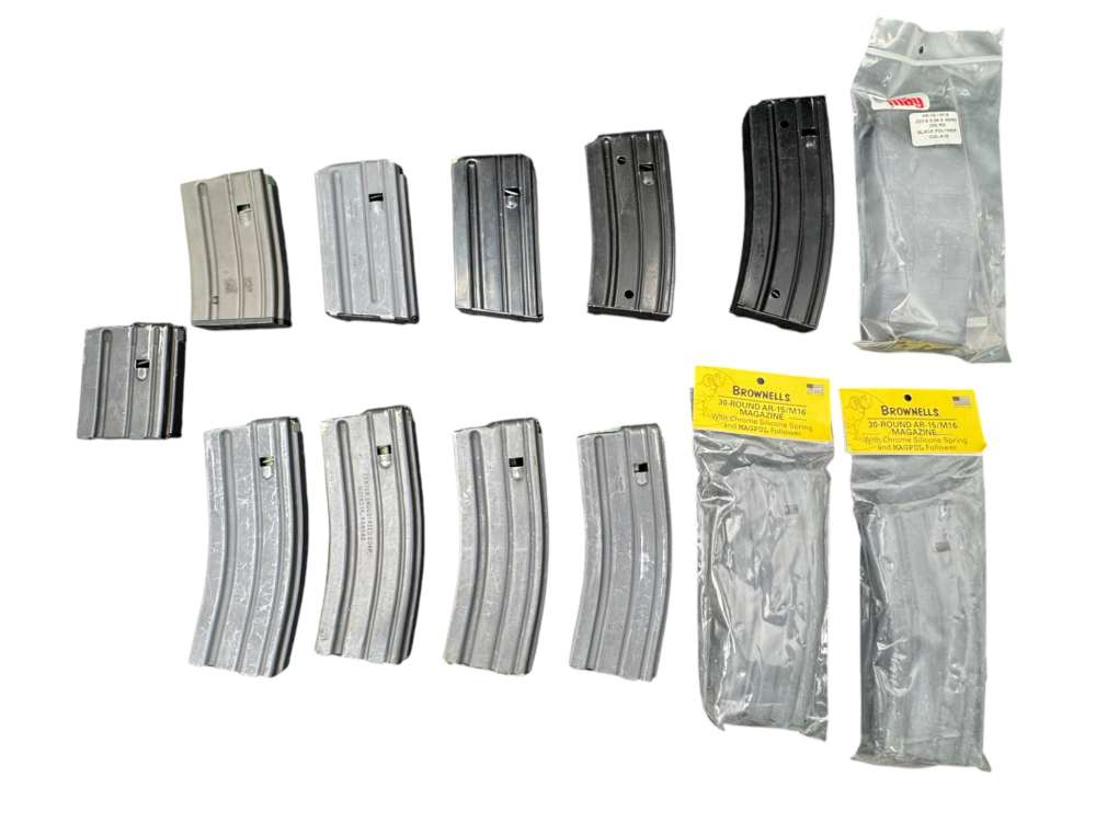 5.56 NATO / .223 Rem Mag Lot – 13 Total – USGI, Brownells, 20rd & 30rd ...