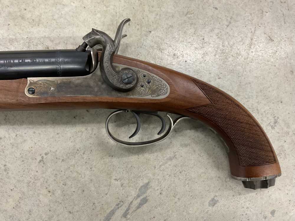 Italian Made Pedersoli Double Barrel Howdah .50 Caliber Percussion 11 ...