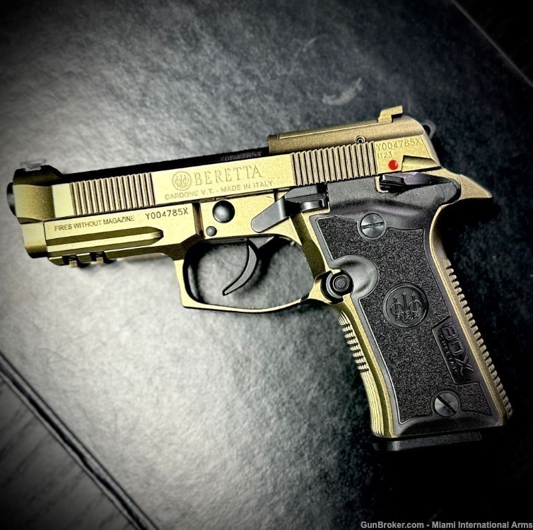 CUSTOM Beretta 80X Cheetah 380ACP Optic Ready Olive Carry EDC - Semi ...