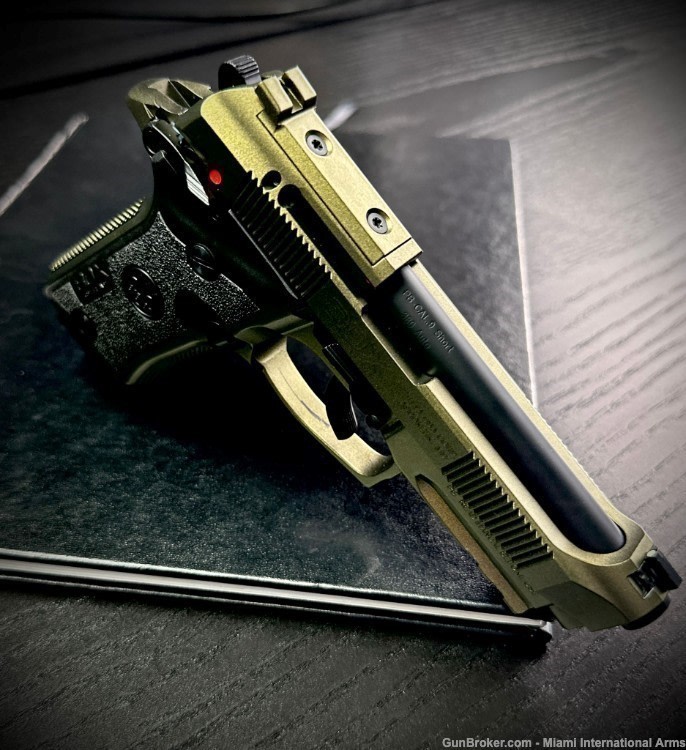 CUSTOM Beretta 80X Cheetah 380ACP Optic Ready Olive Carry EDC - Semi ...