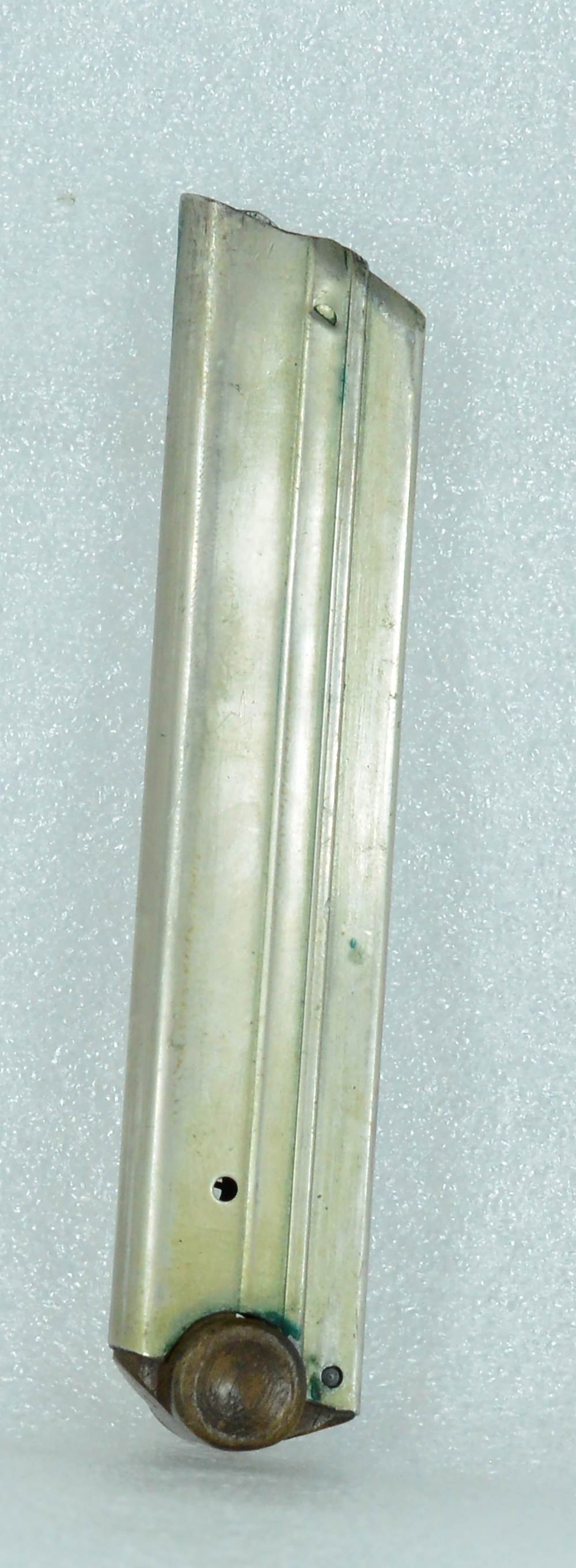 WWI German Luger P08 Pistol 9mm 8 RD Wood Base Nickel Magazine Mag ...