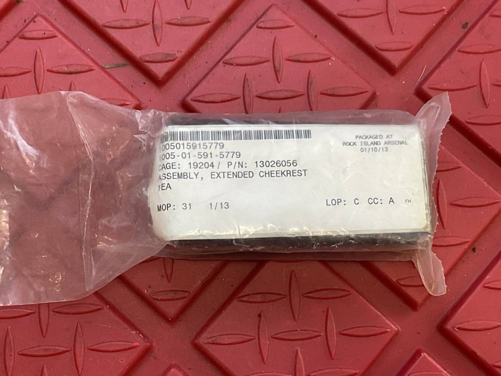 NEW Surplus USGI M240L & M249 Lightweight Stock Cheek Riser GWOT Belt ...