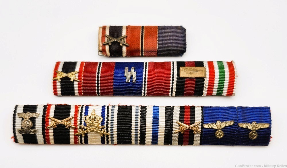 WWII GERMAN RIBBON BARS - MIXED LOT - WWI & WWII Collectibles at GunBroker.com : 1134846893