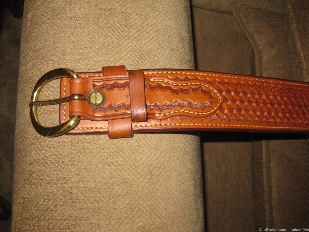 VINTAGE BIANCHI RANGER BELT HEAVY BRASS BUCKLE EXCELLENT 40 ...