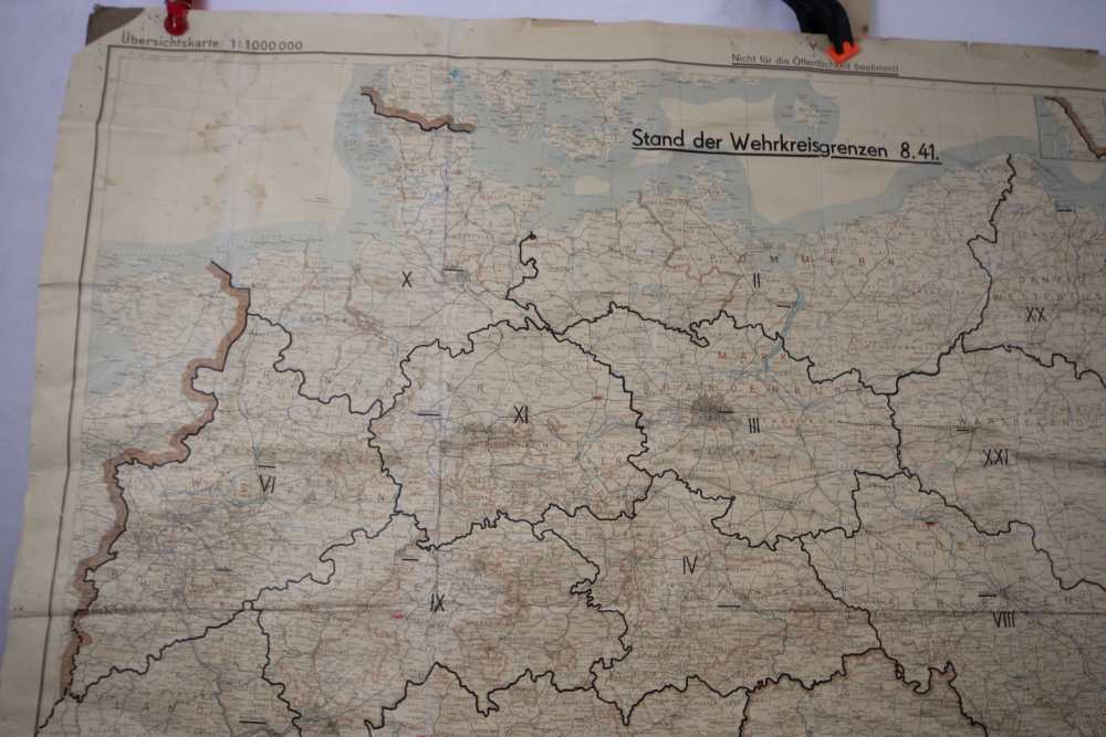 Extremely Rare Captured German WWII Battle Map Dated Augus of 1941 ...