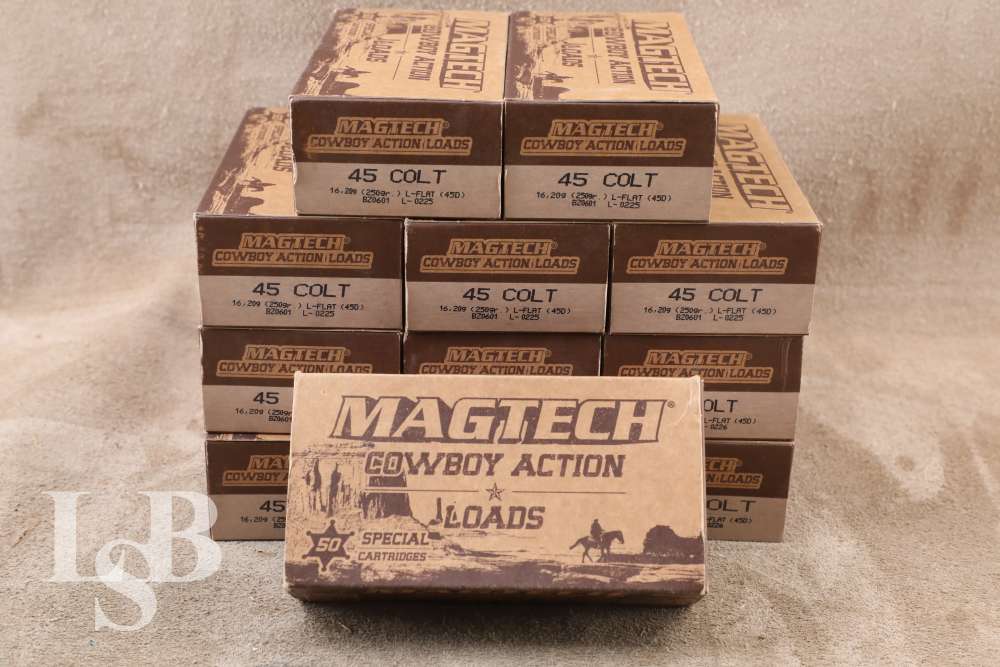 600X .45 Colt Magtech 250 Gr. Cowboy Action Ammo Lead Non-Magnetic ...