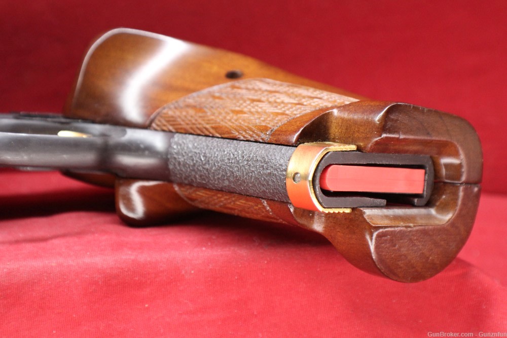 (17514)USED High Standard The Victor 22 LR 5.5" barrel W/ scope, Grip & box - Semi Auto Pistols ...