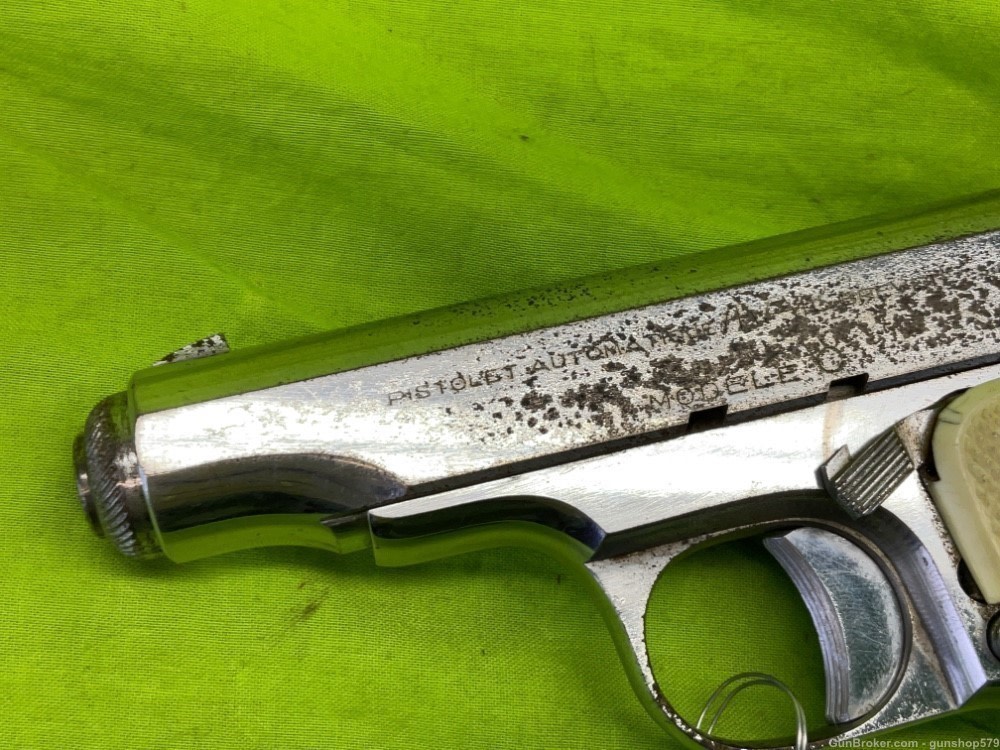 French MAB Brevete 7.65 Browning Modele C 32 ACP Auto Nickel Semi Auto - Semi Auto Pistols at ...