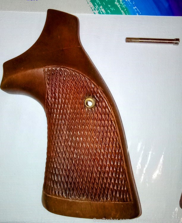 Smith&Wesson K Frame Wood Target Grip Model 10 S&W Grips Kframe Alves ...