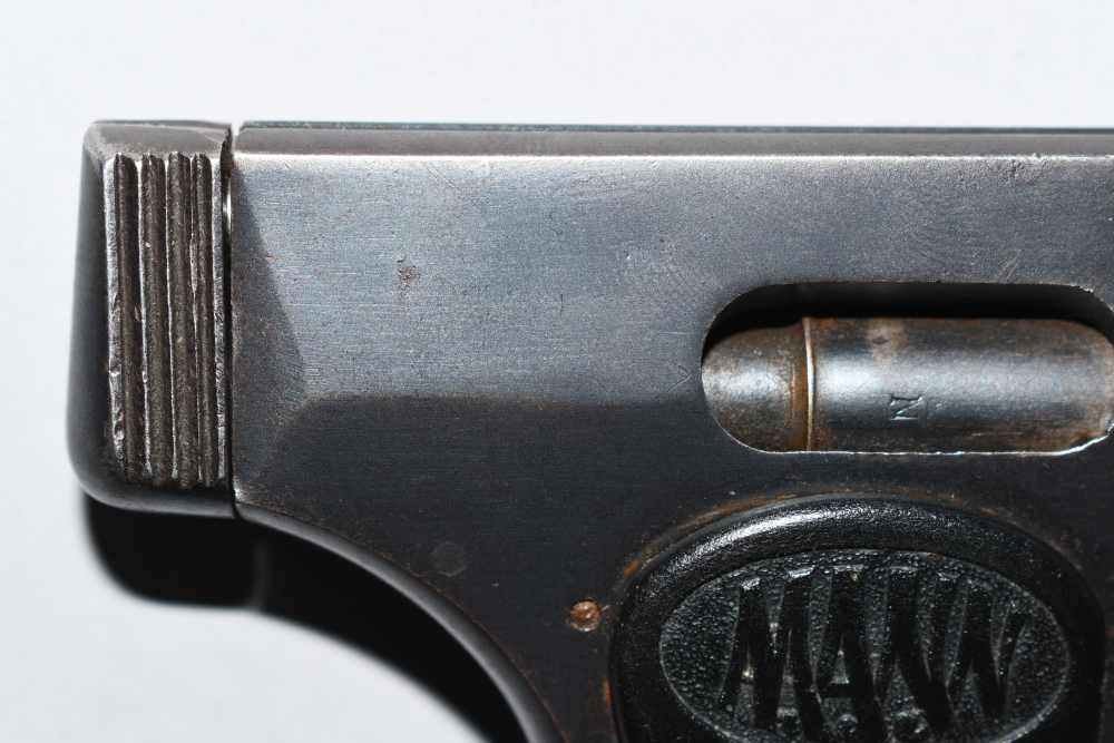 German Fritz Mann Model 1921 Semi Auto Pocket Pistol 25 ACP 6.35 C&R ...