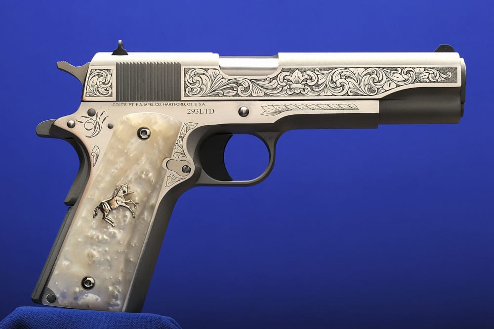 Colt TALO 1911 Engraver Series Brian Powley .38 Super SS Pistol 121 of ...