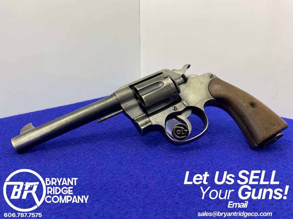 Colt New Service U.S. Army Model 1917 .45 *ANTIQUE DOUBLE-ACTION REVOLVER* - Revolvers at ...
