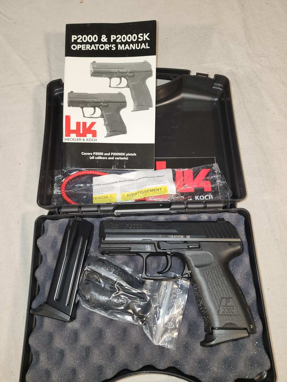 HK P2000, Heckler & Koch, P2000,V2, New Old Stock, 9mm, 3.5" - Semi ...