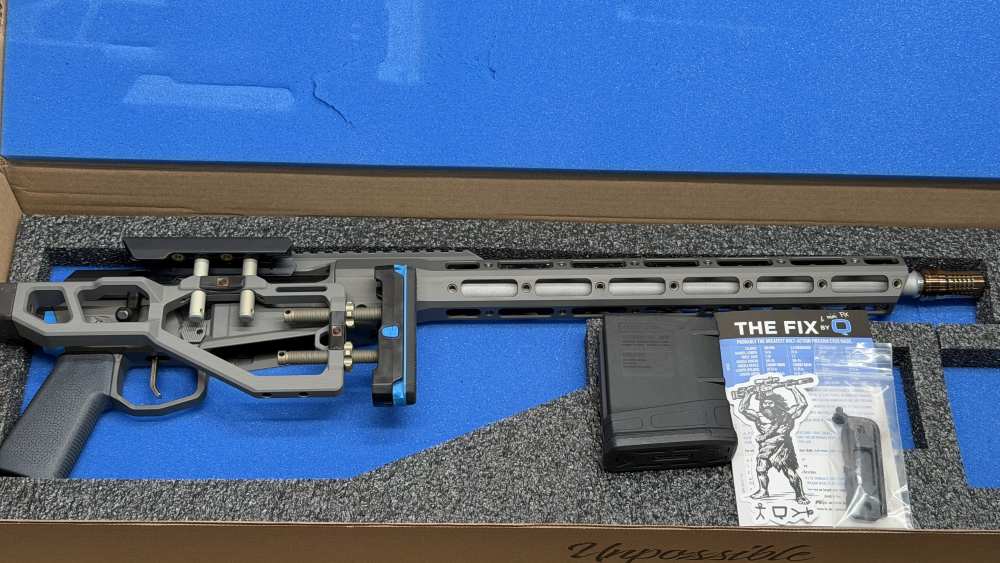 Q LLC The Fix 308 Win Gray 308Win Blue 16" Cherry Bomb SF Stock Layaway ...