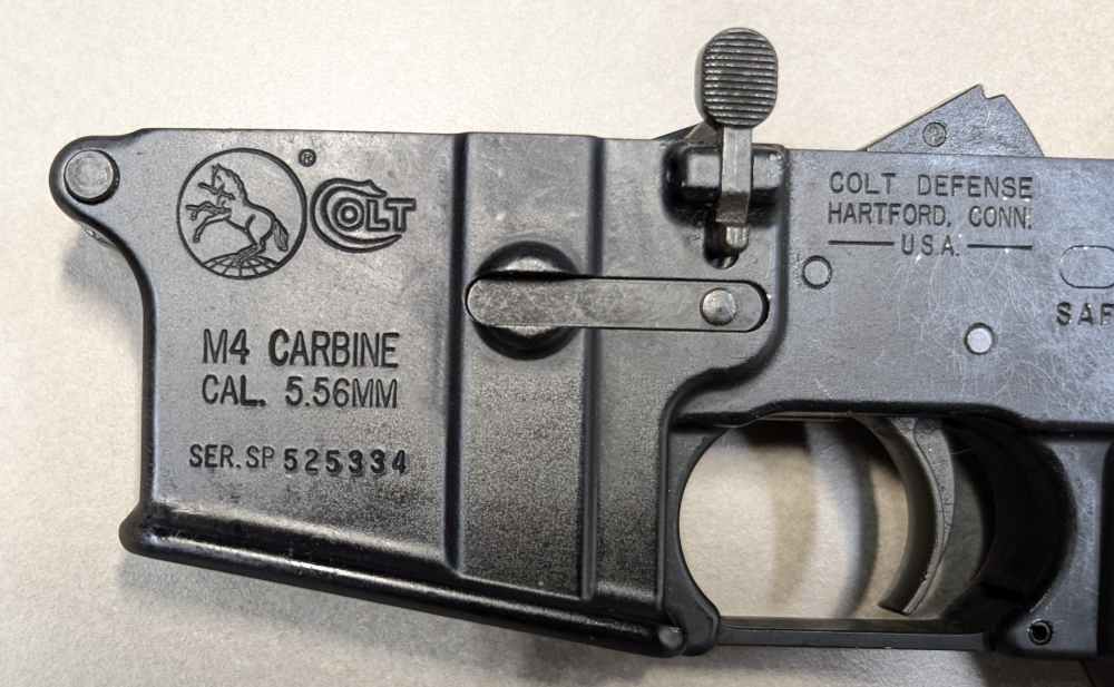 Colt M4 Carbine COMPLETE lower receiver M4A1 USGI GWOT Clone PENNY ...