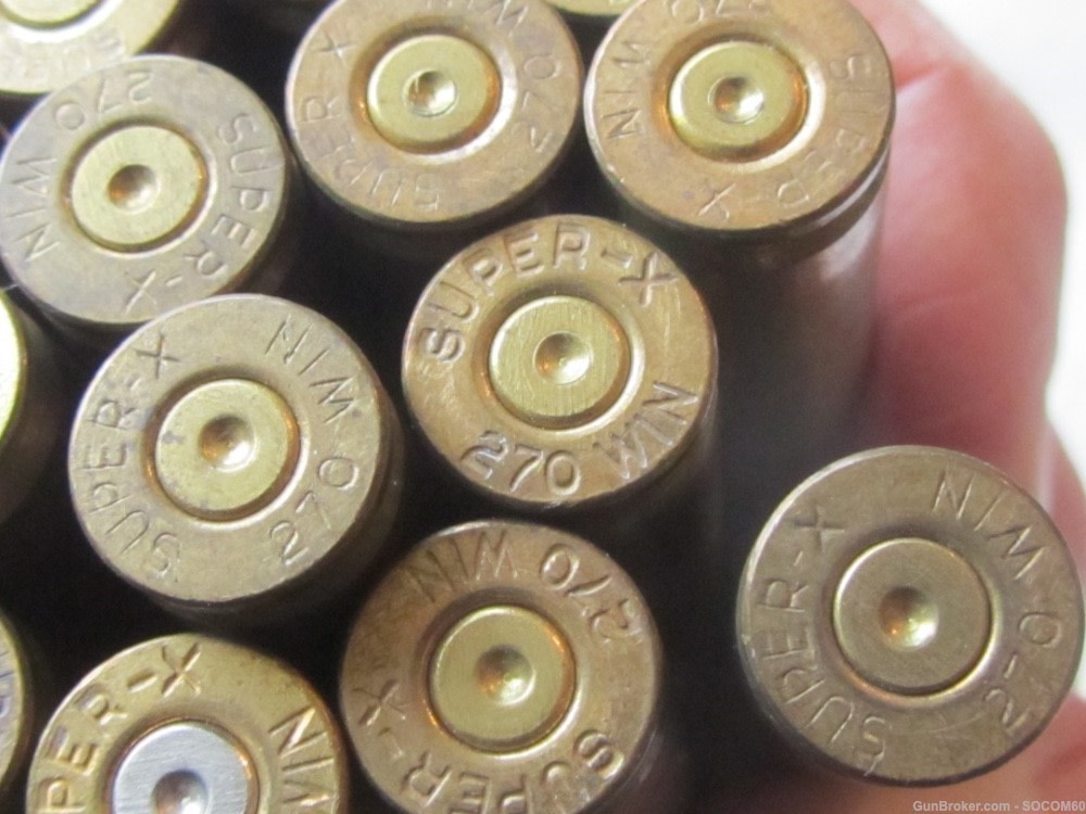 41 FORTY-ONE FIRED .270 BRASS CASINGS WIN SUPER-X, WCF REM-UMC - Other ...