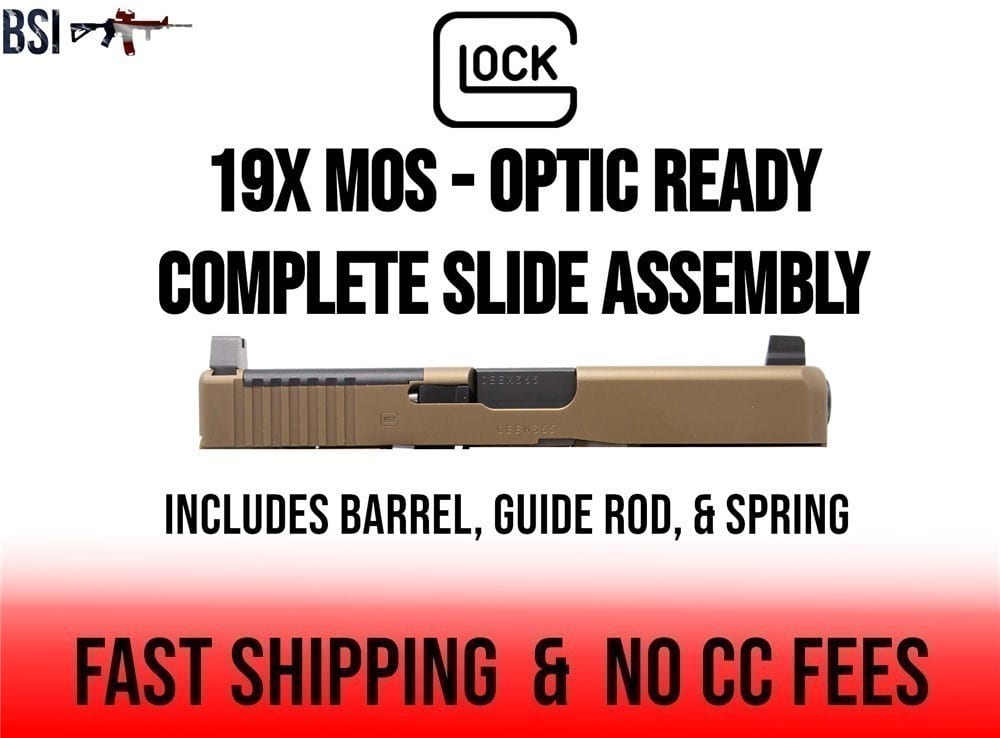 Glock 19X MOS SLIDE - Pistol Slides at GunBroker.com : 1136147883