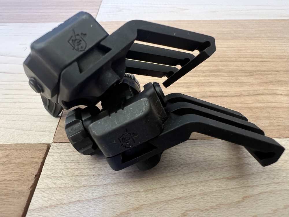 Rare Knight’s Armament 45 Deg. Offset Micro Front & Rear BUIS P/N 30079 ...