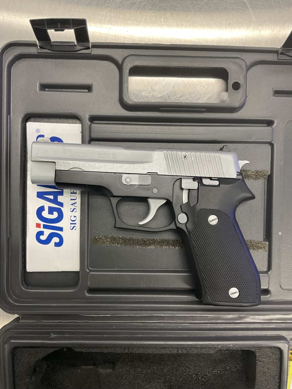 Sig p220 nickel 45acp final price - Semi Auto Pistols at GunBroker.com : 1136432628