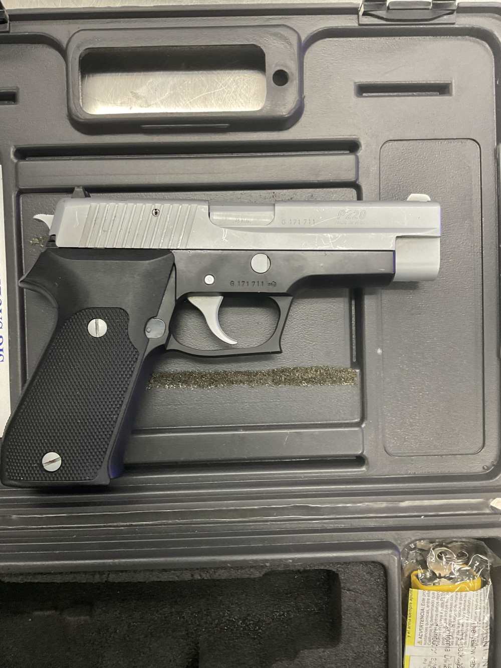 Sig p220 nickel 45acp final price - Semi Auto Pistols at GunBroker.com : 1136432628