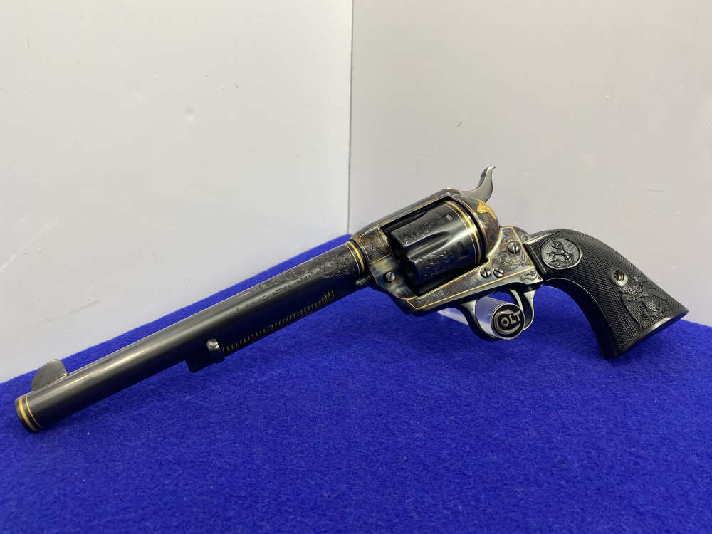Colt Single Action Army *WESTERN STATES ANIMAL #2* -A.A. WHITE ENGRAVED ...