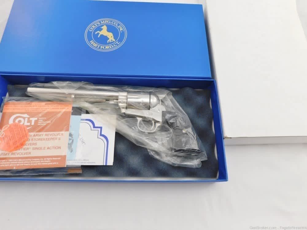 2000 Colt SAA 38-40 Nickel NIB - Revolvers at GunBroker.com : 1136969451