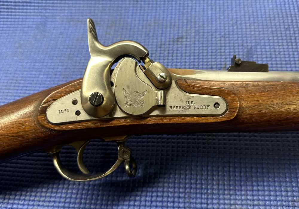 U.S. Harpers Ferry Model 1858 58 Cal Percussion Rifle 32" Barrel #92 ...