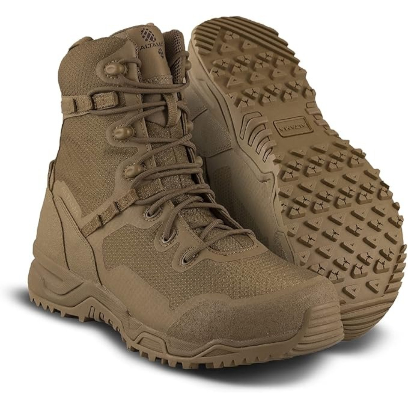 ALTAMA Men's Raptor 8in Safety Toe Coyote Boots, Size: 7.5, Width: W ...
