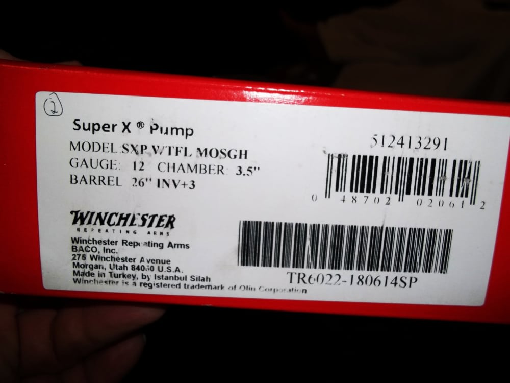 Winchester Super X Pump Waterfowl Action Shotgun Invector Plus .12 Gauge - Pump Action Shotguns ...