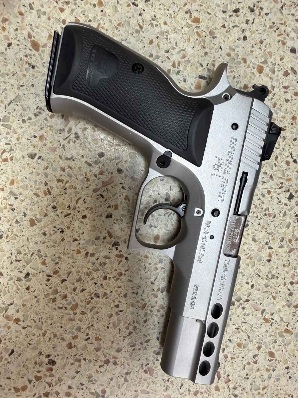 SAR USA, P8L Stainless 9mm, CZ 75 CLONE - Semi Auto Pistols at GunBroker.com : 1137479499