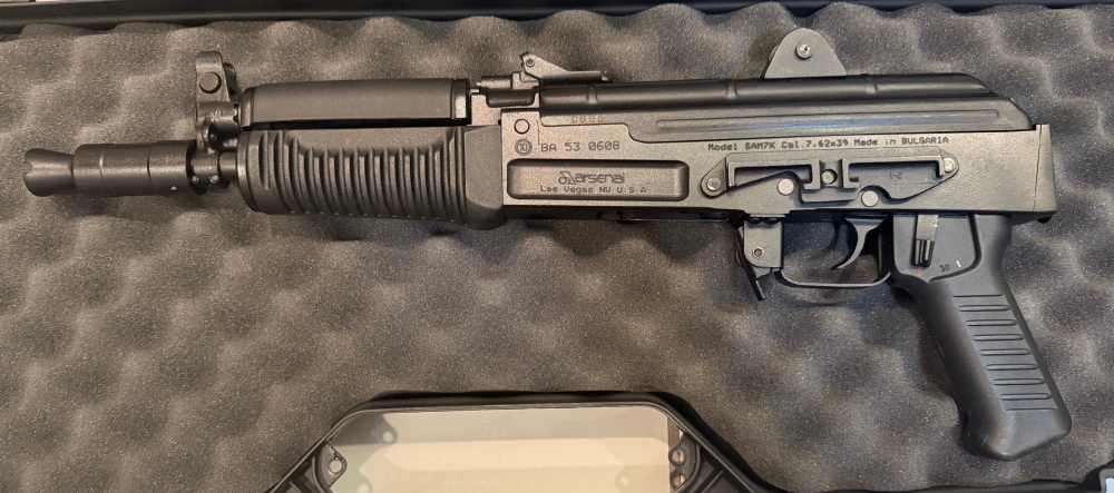 ARSENAL SAM7K 7.62x39mm Semi-Automatic Tactical Pistol, NIB - Semi Auto ...