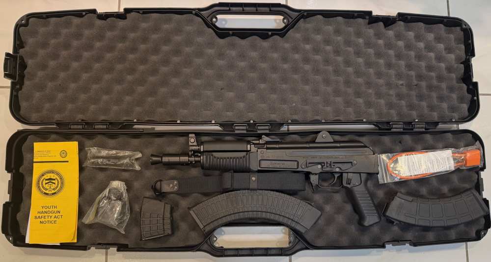 ARSENAL SAM7K 7.62x39mm Semi-Automatic Tactical Pistol, NIB - Semi Auto ...