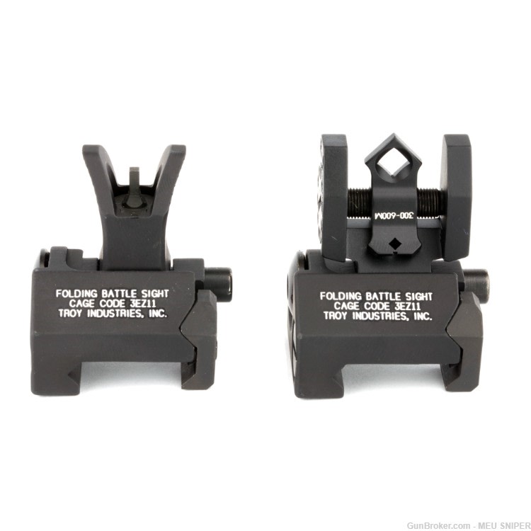 Troy Industries flip up Micro sight set M4 Di-optic (G542) - Gun Sights at GunBroker.com ...