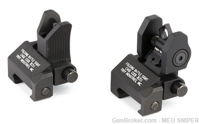Troy Industries flip up Micro sight set M4 Di-optic (G542) - Gun Sights at GunBroker.com ...