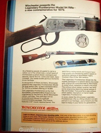 Original Winchester 1979 Catalog Model 94 9422 X1 - Other Gun ...