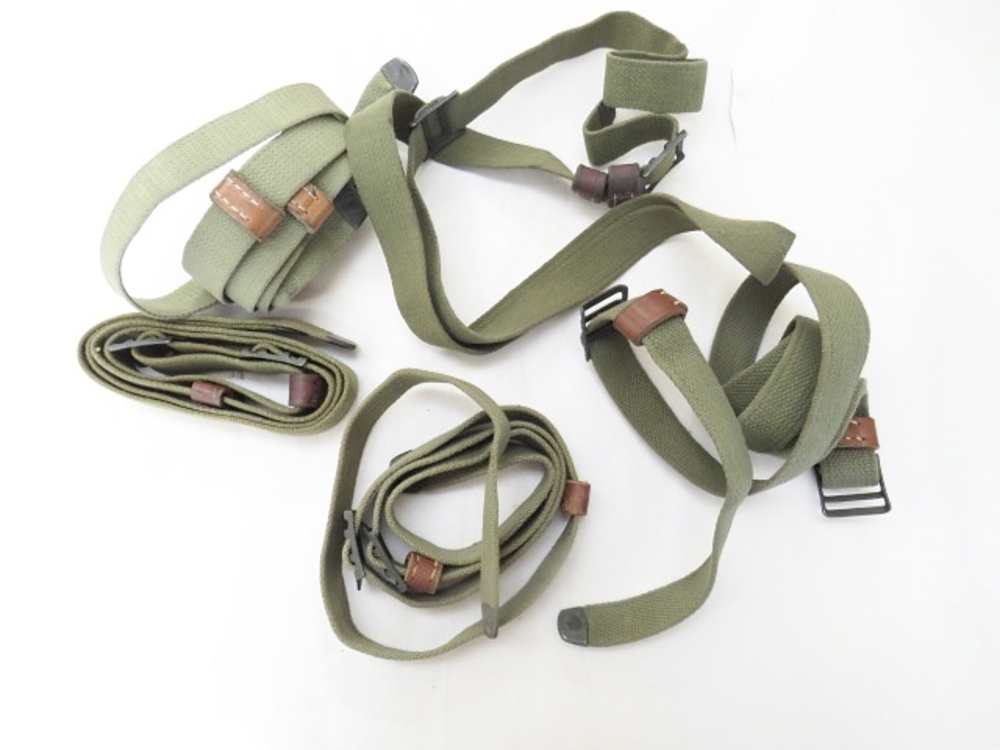 5 Israeli UZI SMG Rifle Slings Canvas Sling with Leather Keepers ...