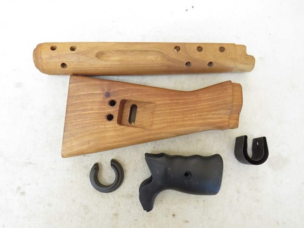 New Surplus CETME Wood Rifle Stock Set + Metal Fittings & Grip - Rifle ...