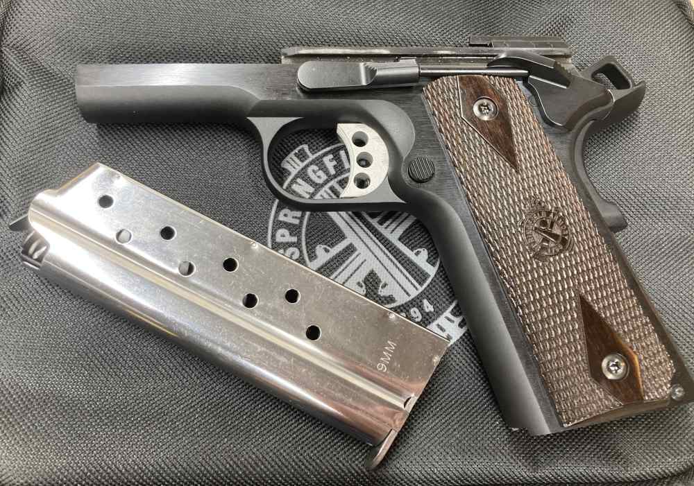 Springfield Armory 9mm 1911 Frame Garrison Blued NEW Complete W Mag ...